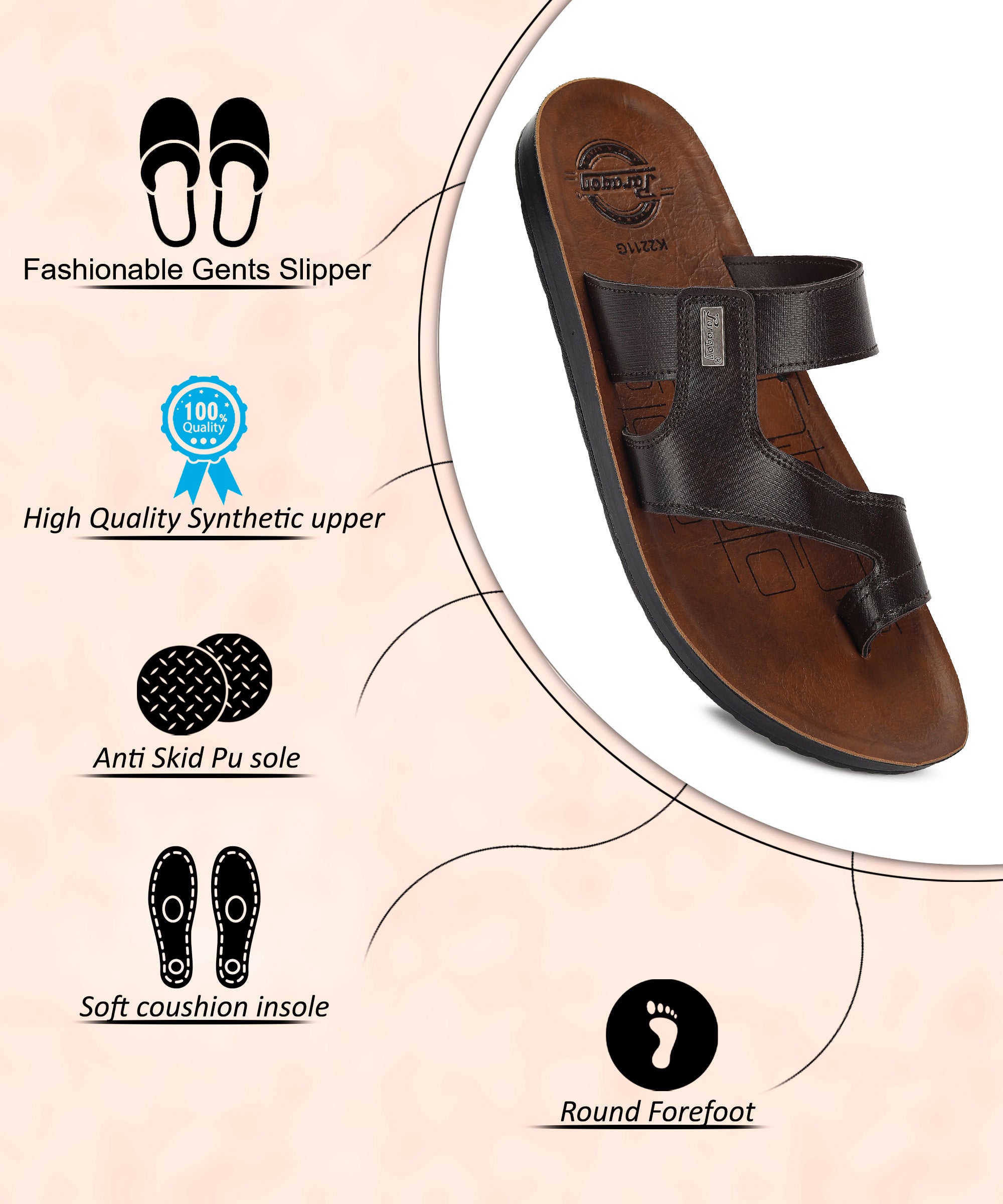 Paragon PUK2211G Men Stylish Sandals | Comfortable Sandals for Daily O ...