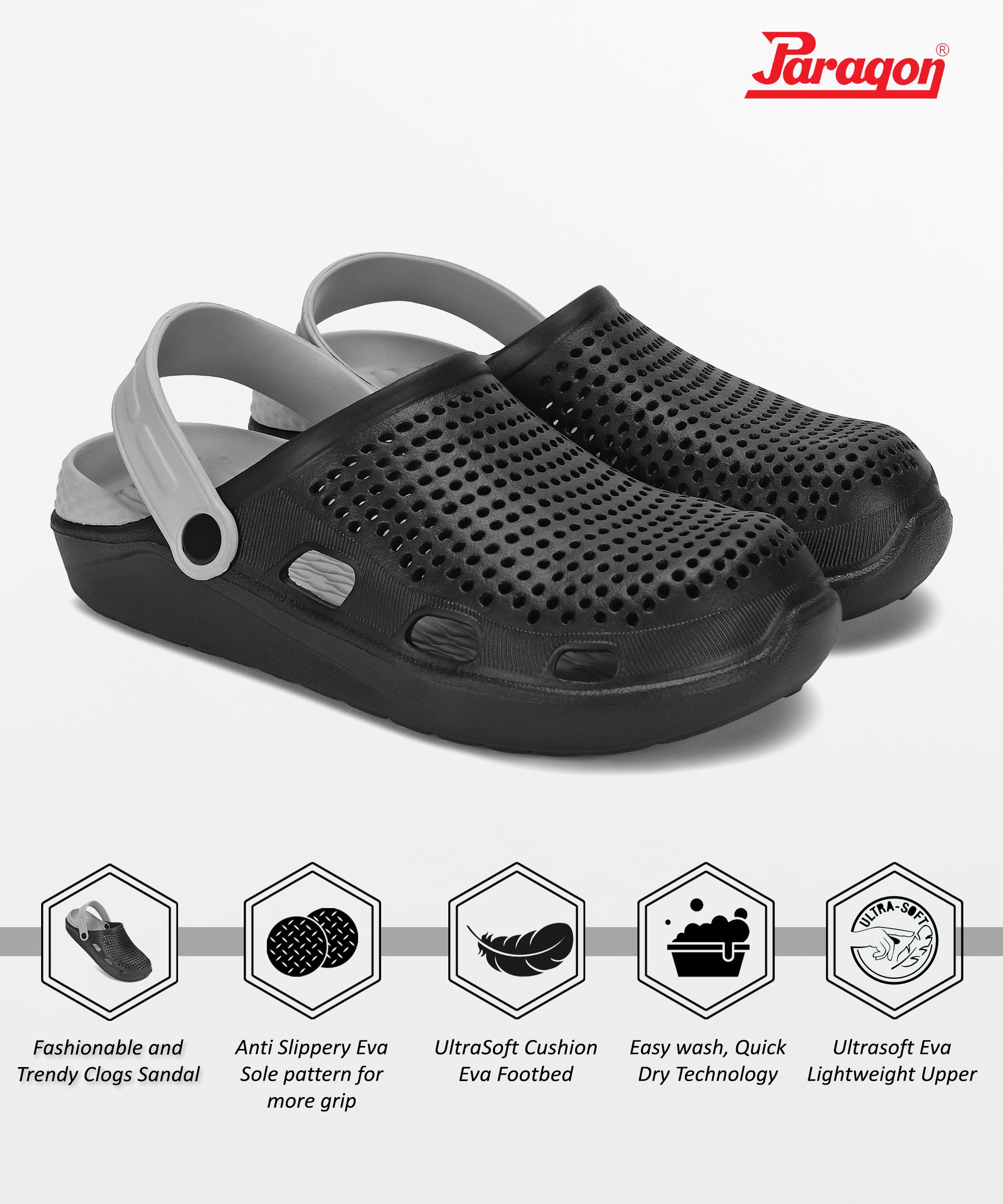 Paragon EVK10916G Men Casual Clogs | Stylish, Anti-Skid, Durable | Cas ...