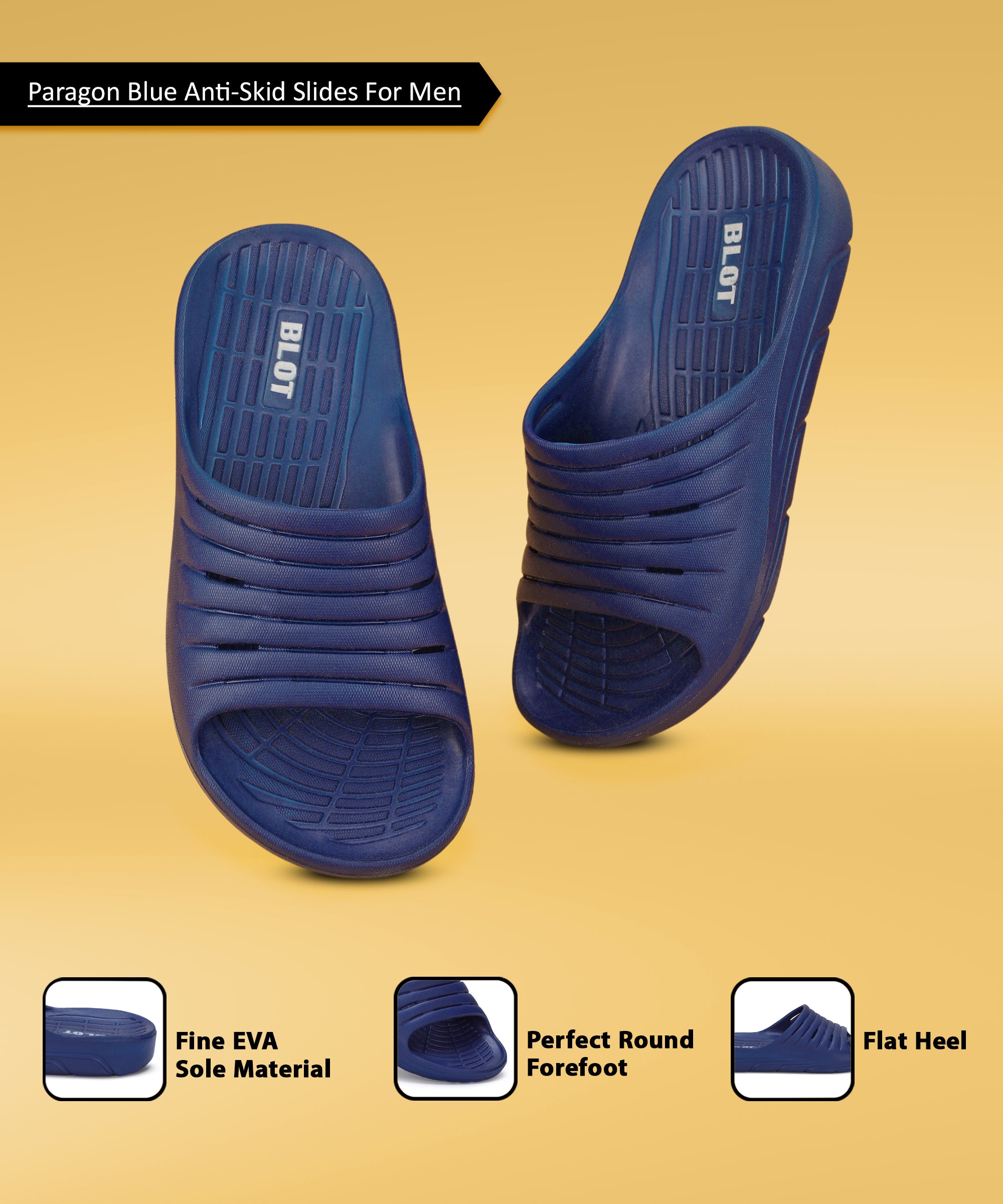 Paragon Blot K10910G Men Casual Sliders | Stylish Trendy Lightweight S ...