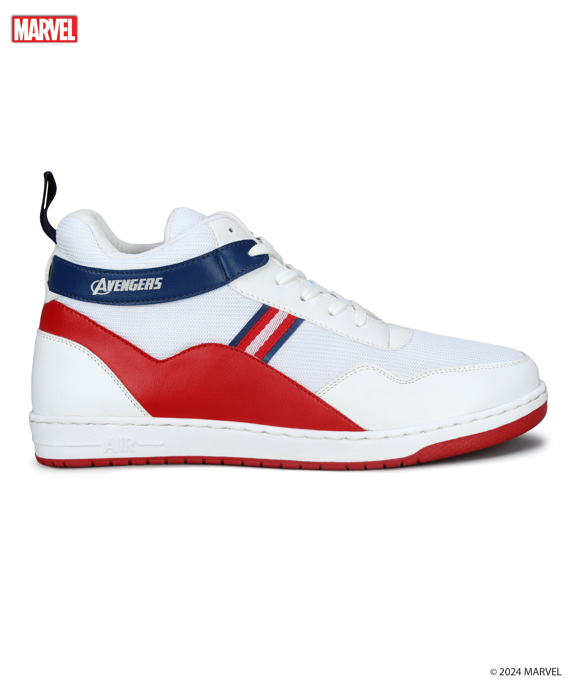 Marvel Men's White Casual Sneakers | Cushioned & Lace up Outdoor Style ...