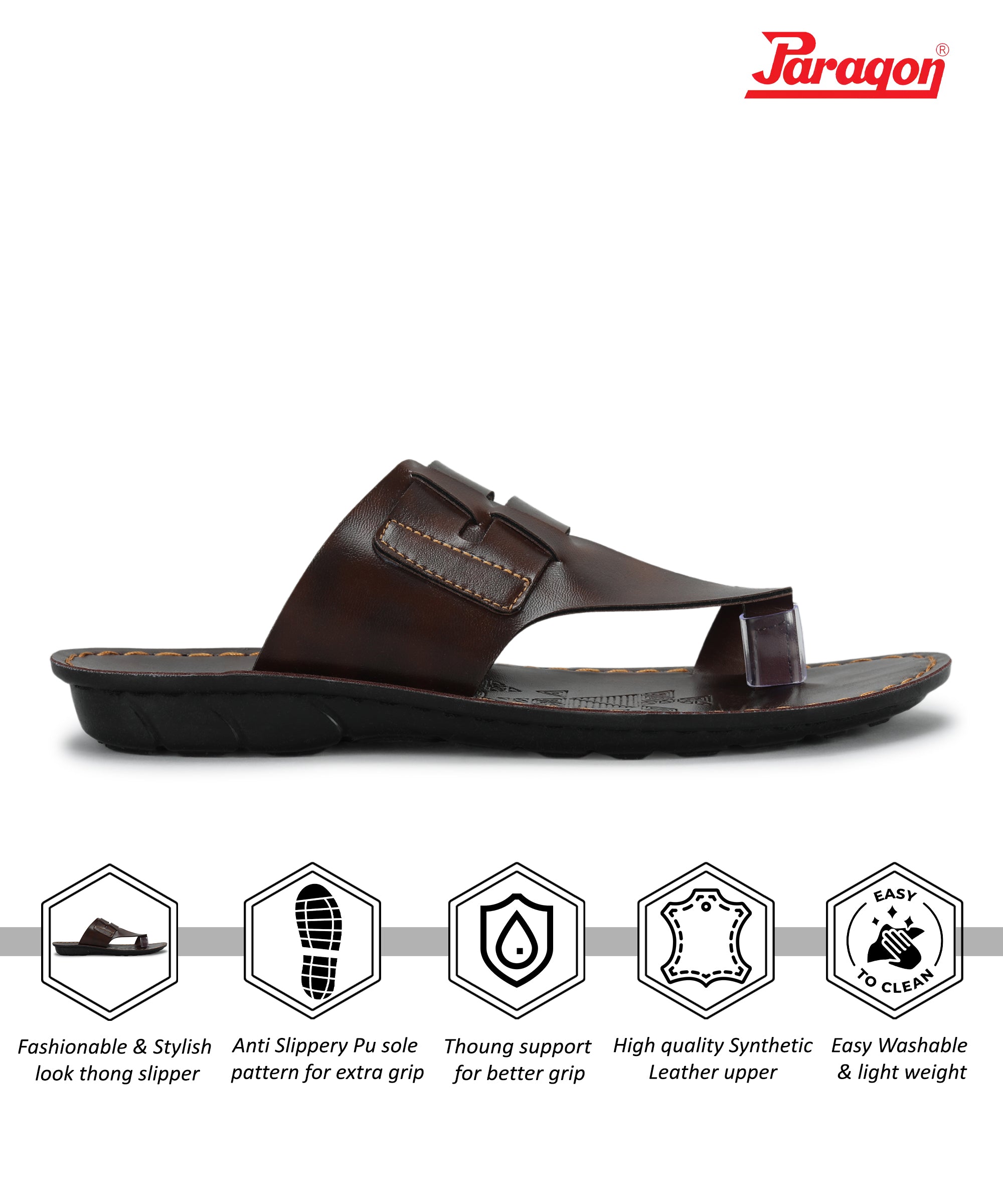 Paragon Men's Slip-on Sandals for Men | Comfortable Sole & Durable ...