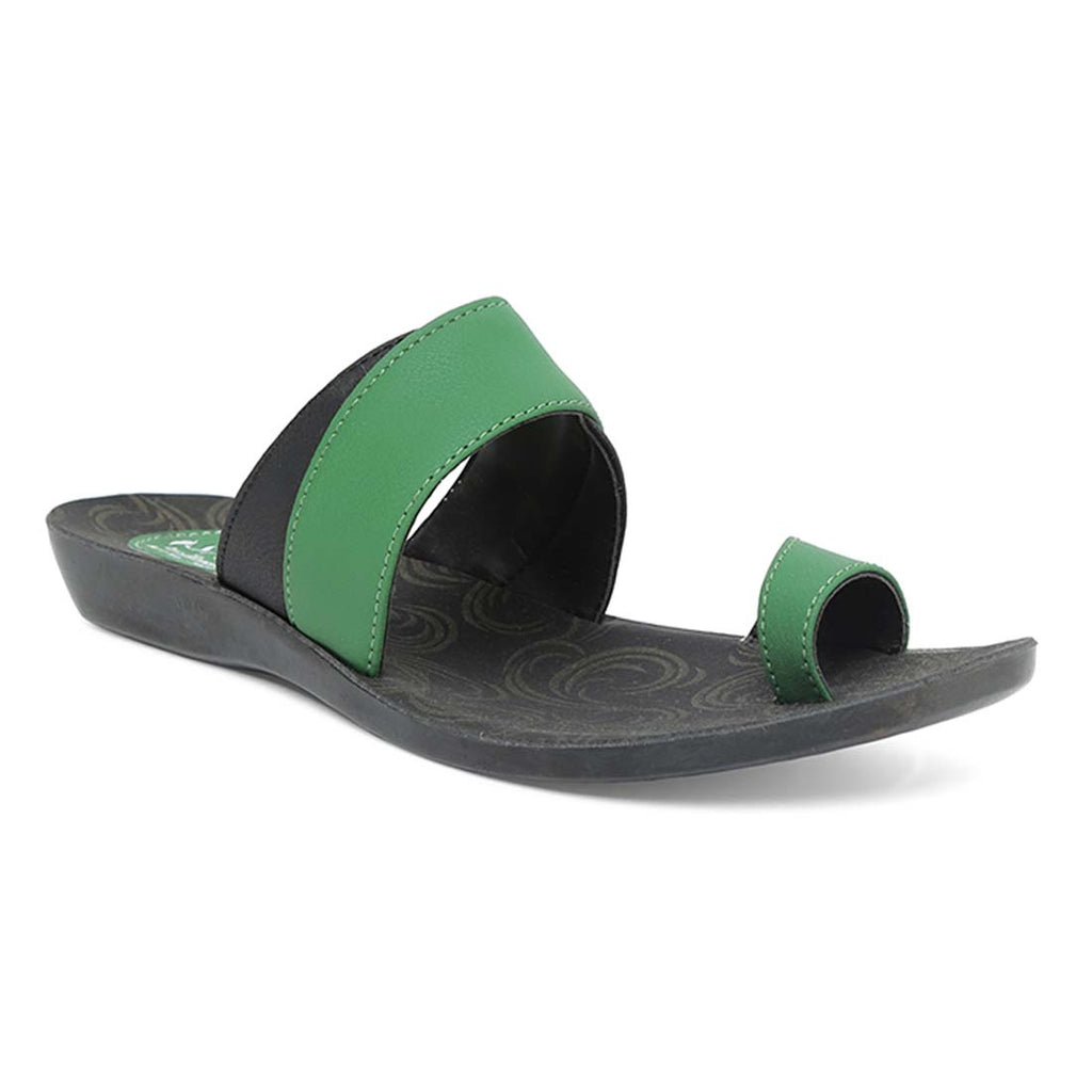 Women's Solea Green Slippers – Paragon Footwear